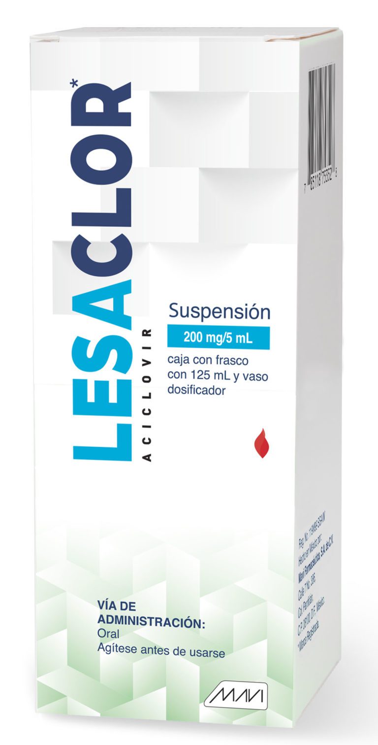 ACICLOVIR 200 MG/5 ML C/125 ML SUSPENSION (LESACLOR) – Farmapronto