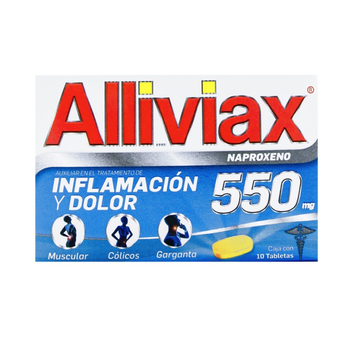 ALLIVIAX 550 MG C/10 TABLETAS – Farmapronto