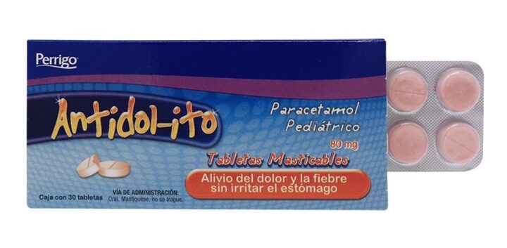 PARACETAMOL INFANTIL 80 MG C/30 TABLETAS MASTICABLES (ANTIDOLITO ...