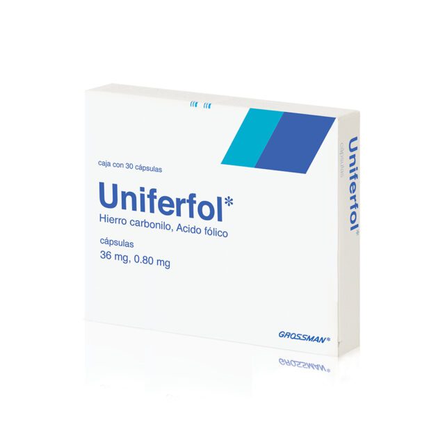 UNIFERFOL 36MG/800MG CAPS C/30 – Farmapronto