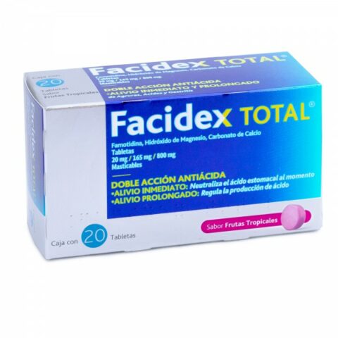 FACIDEX TOTAL 20 MG/165MG/800MG 20 TABLETAS MASTICABLES – Farmapronto