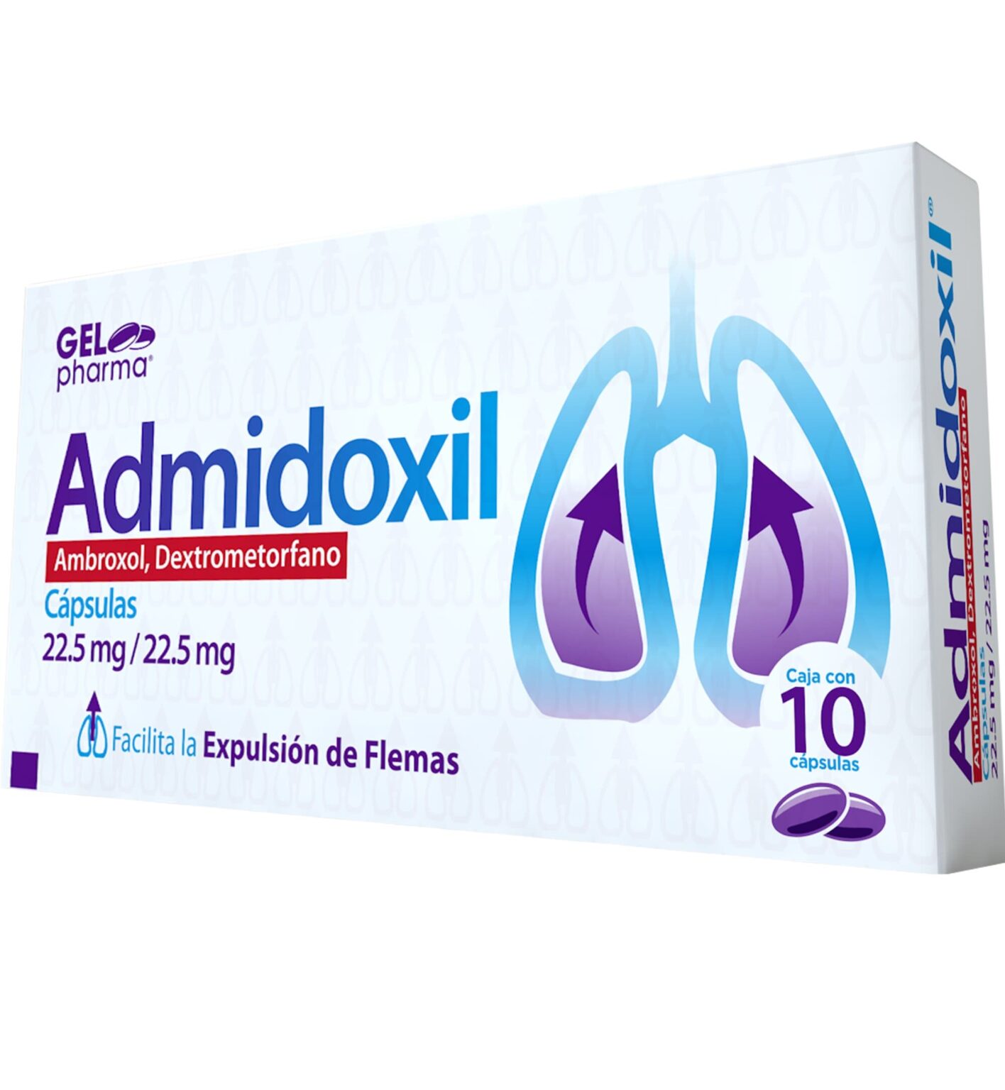 AMBROXOL / DEXTROMETORFANO 22.5/22.5 MG C/10 CAP (ADMIDOXIL) – Farmapronto