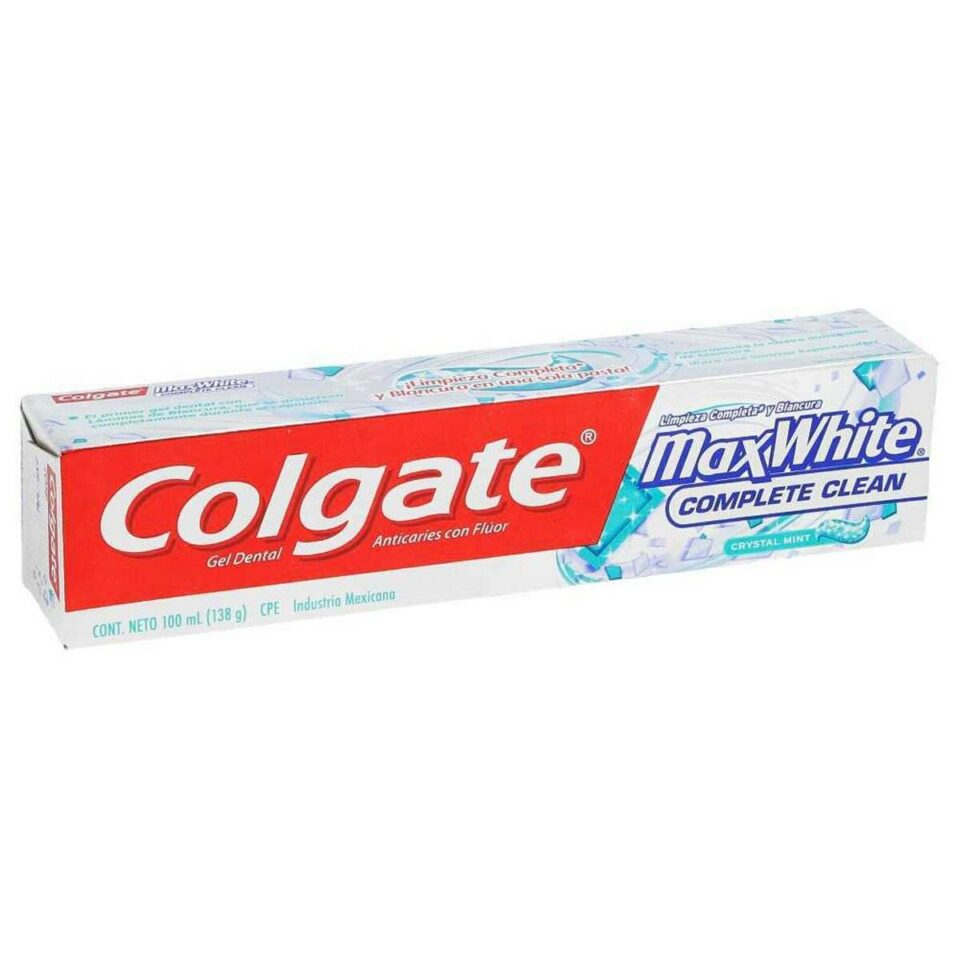 COLGATE MAX WHITE COMPLETE CLEAN 100 ML CREMA DENTAL – Farmapronto